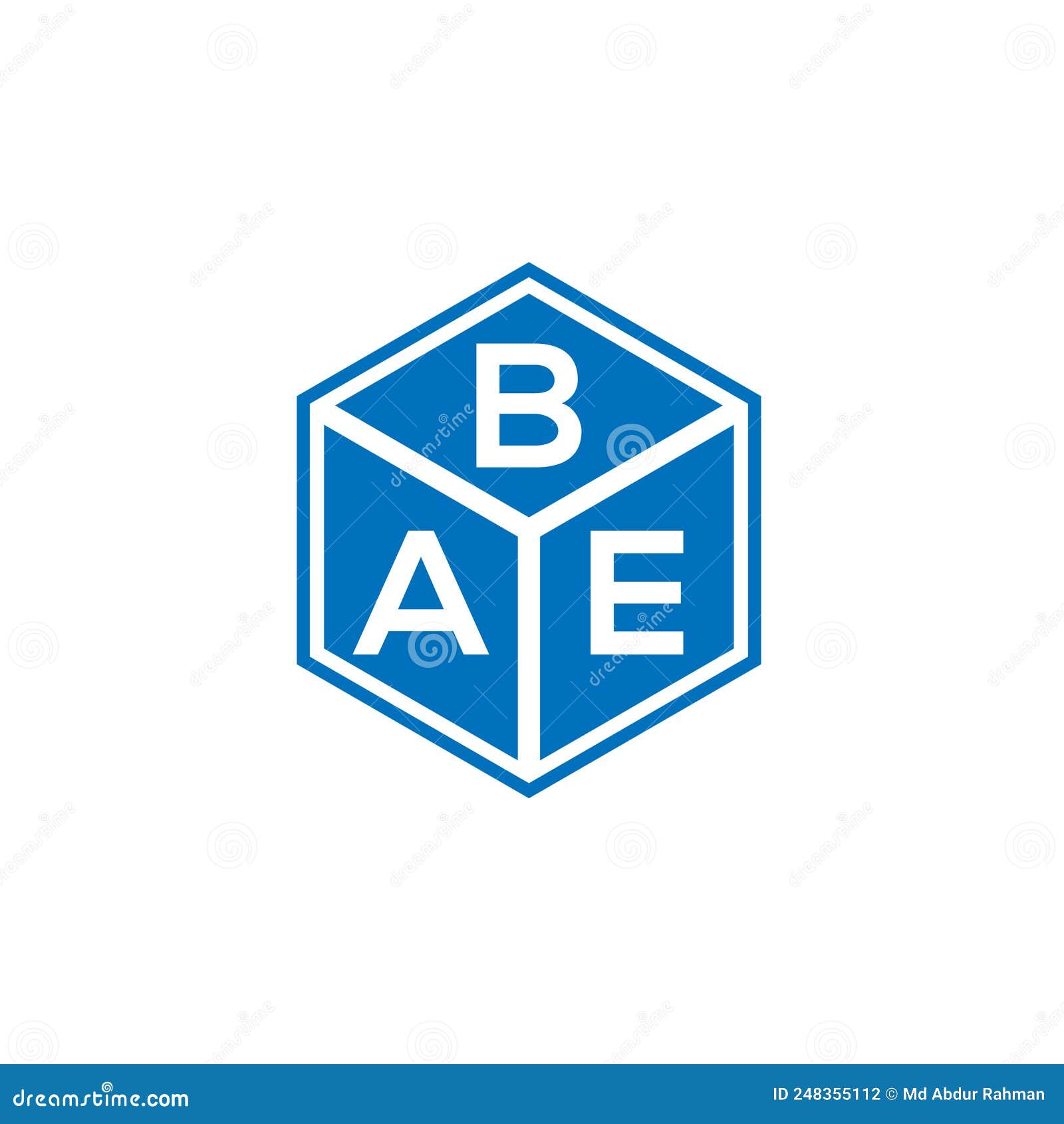 BAE Letter Logo Design on Black Background. BAE Creative Initials ...