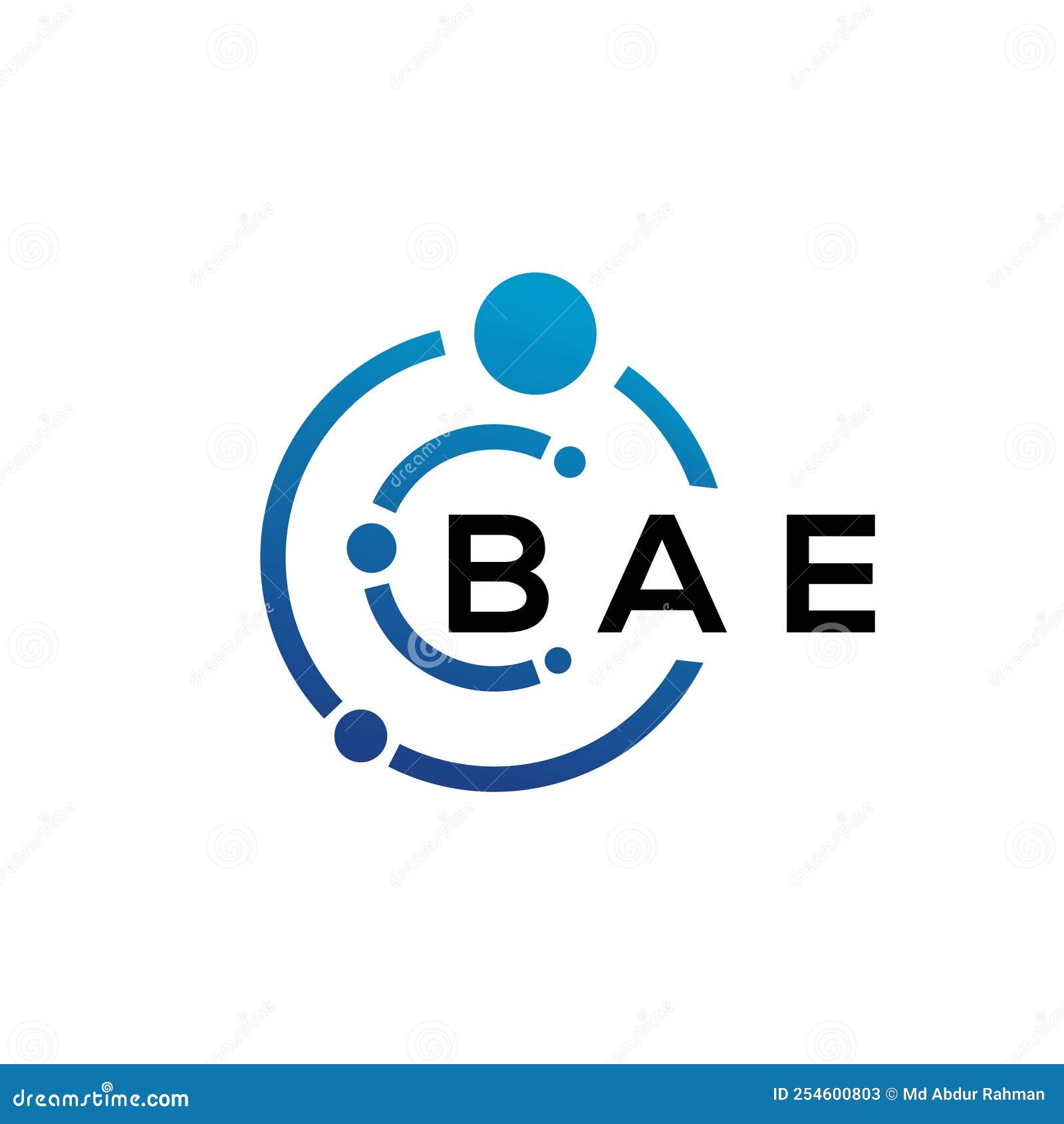 BAE Letter Logo Design On Black Background. BAE Creative Initials ...
