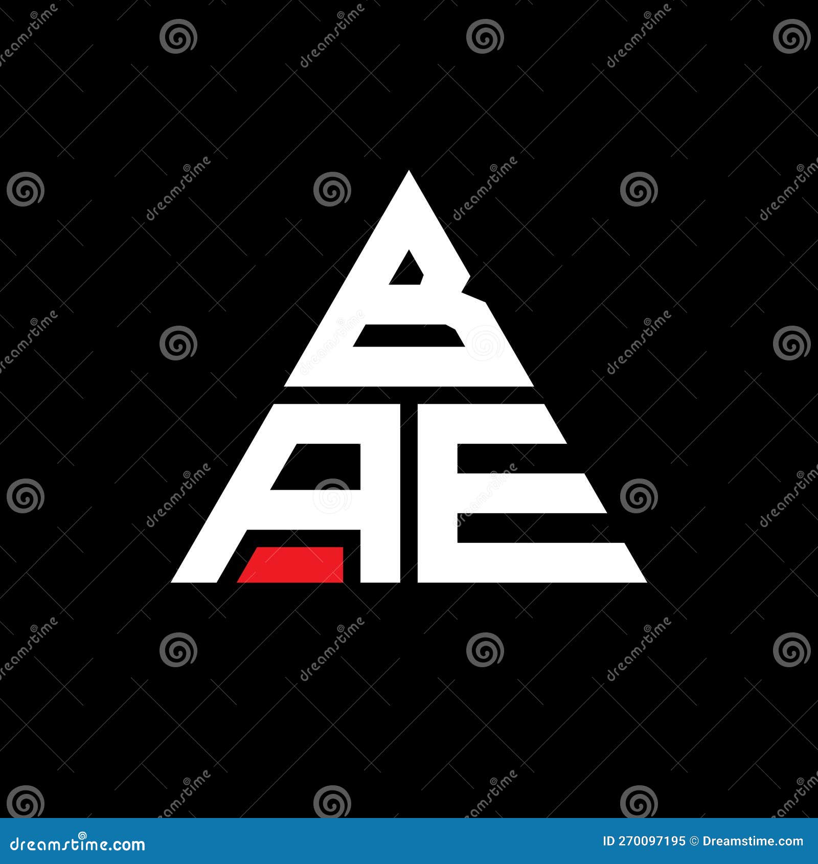 BAE Triangle Letter Logo Design With Triangle Shape. BAE Triangle Logo ...