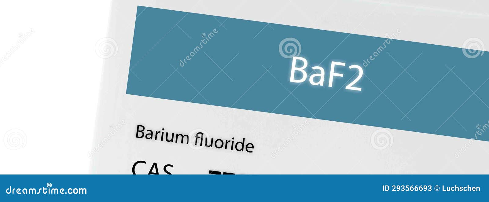 BaF2 - Barium Fluoride stock image. Image of compound - 293566693