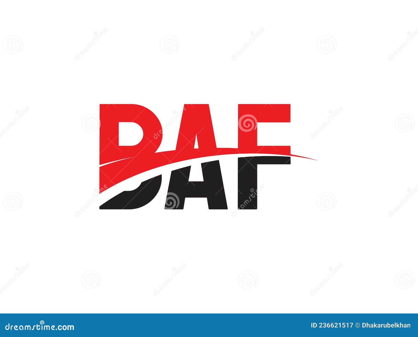 BAF Letter Initial Logo Design Vector Illustration Stock Vector ...
