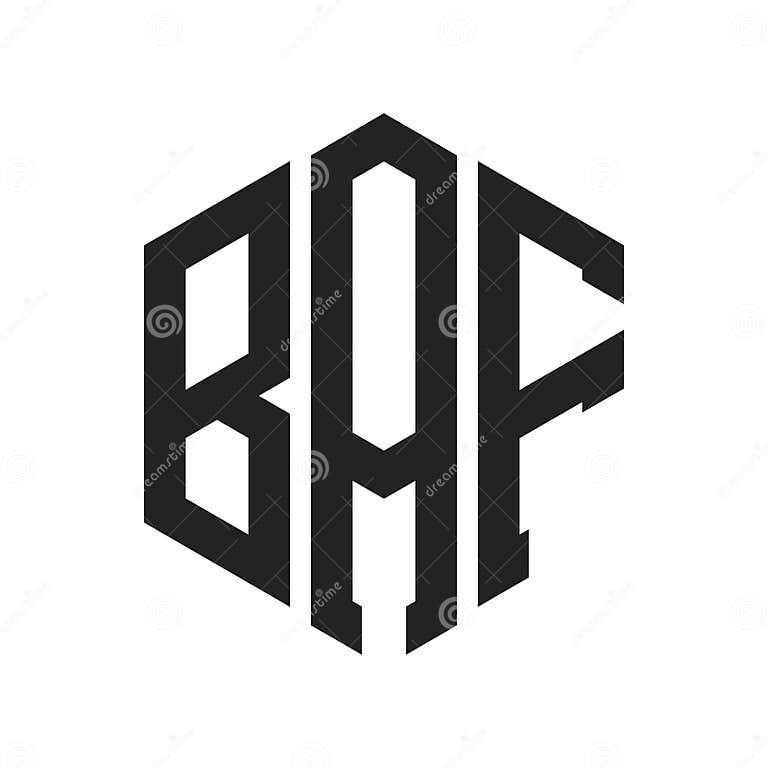 BAF Logo Design. Initial Letter BAF Monogram Logo Using Hexagon Shape ...