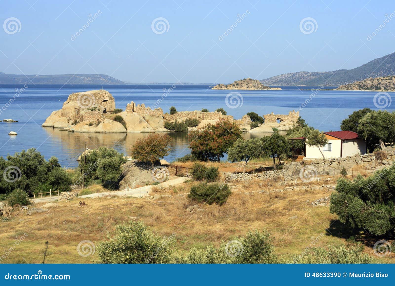 Bafa Lake, Turkey. stock photo. Image of landscape, turkey - 48633390