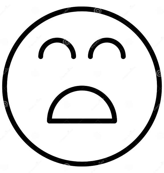 Baffled Emoticon, Laugh Vector Isolated Icon Which Can Easily Modify or ...