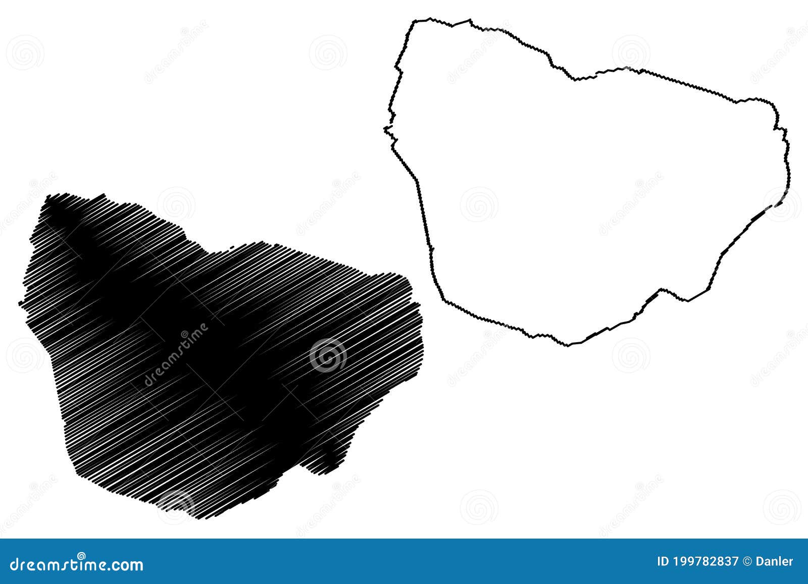 Bafoussam City Republic Of Cameroon, Mifi Department Map Vector ...