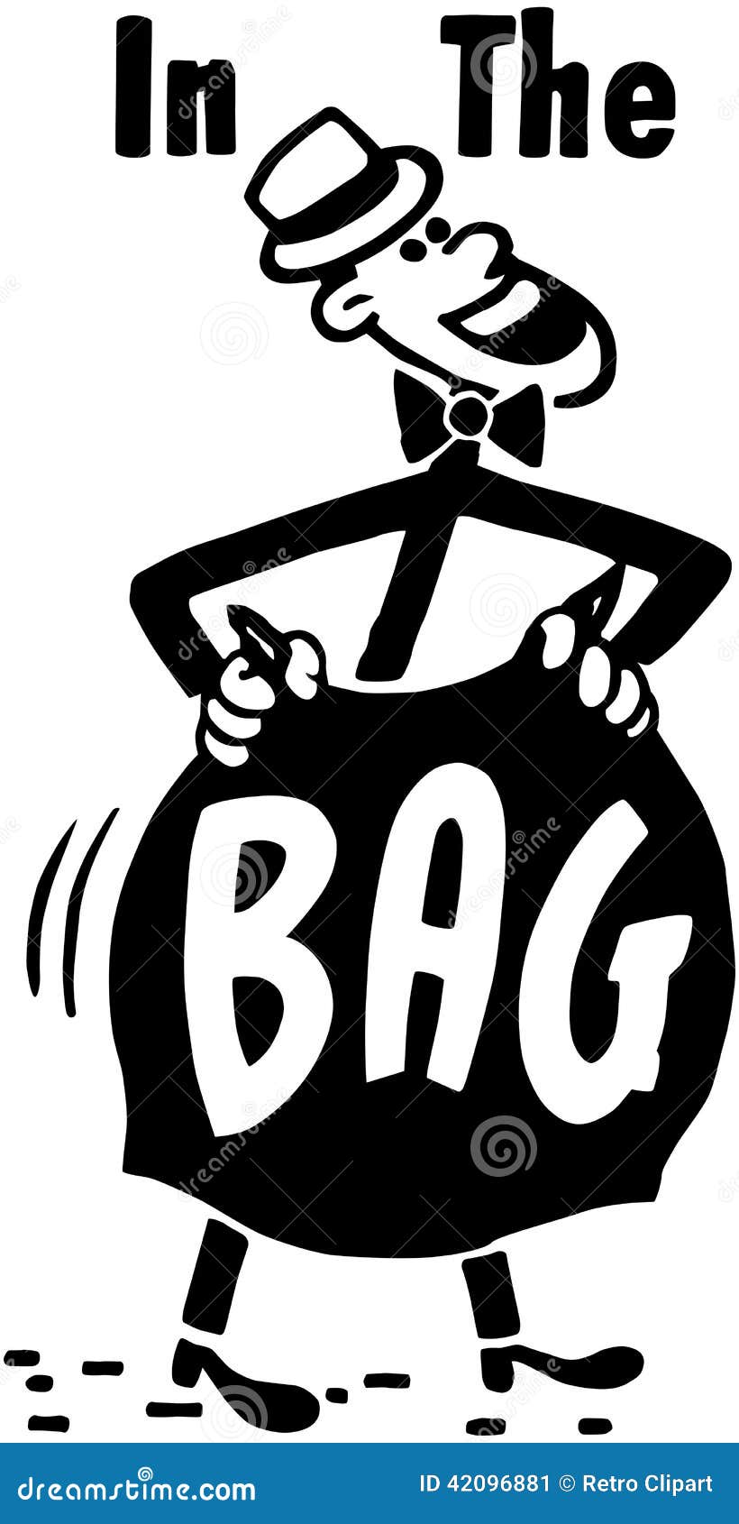 In the Bag stock vector. Illustration of advertising - 42096881
