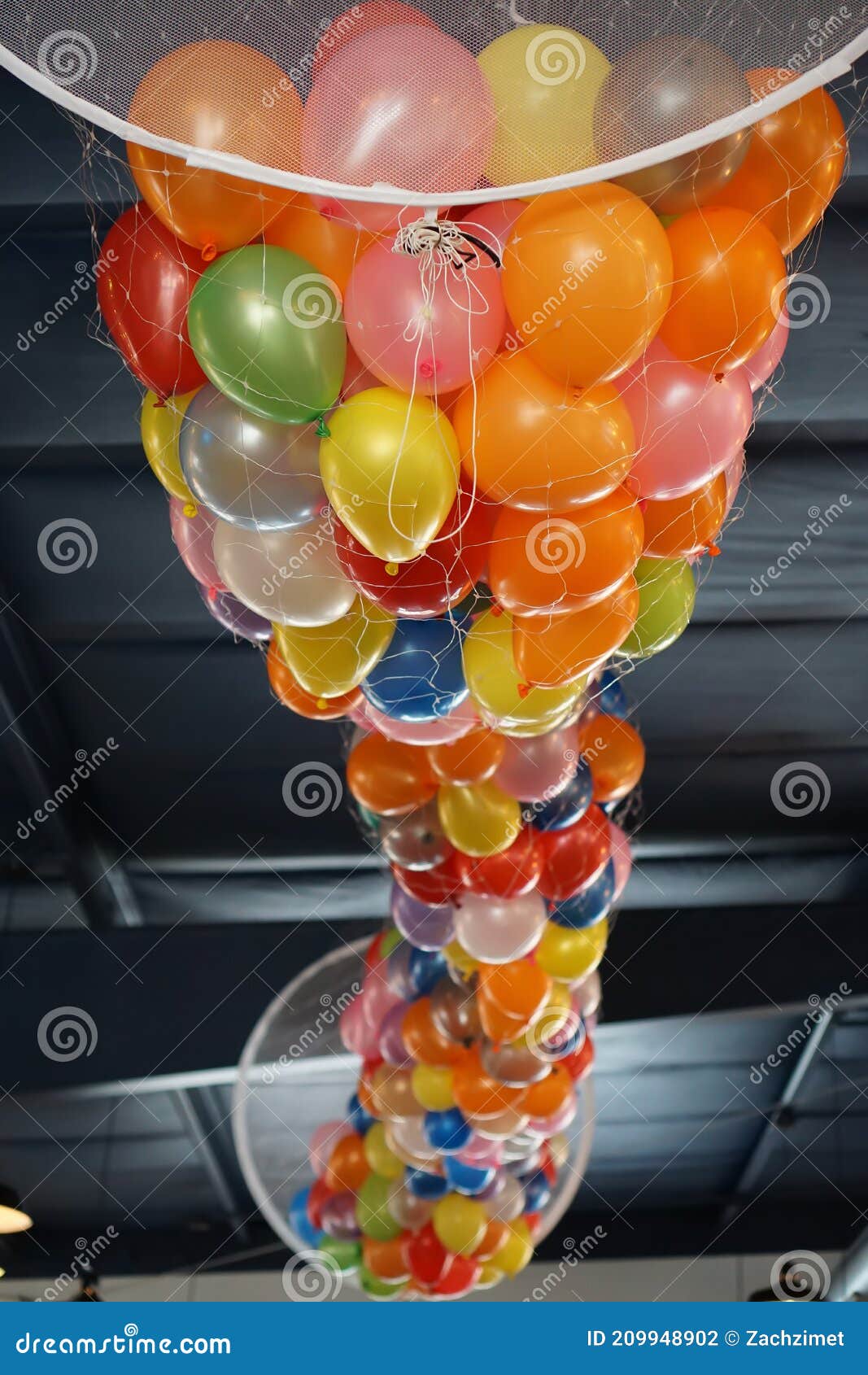 Bag of Balloons Waiting To Be Dropped Stock Photo - Image of celebrate ...