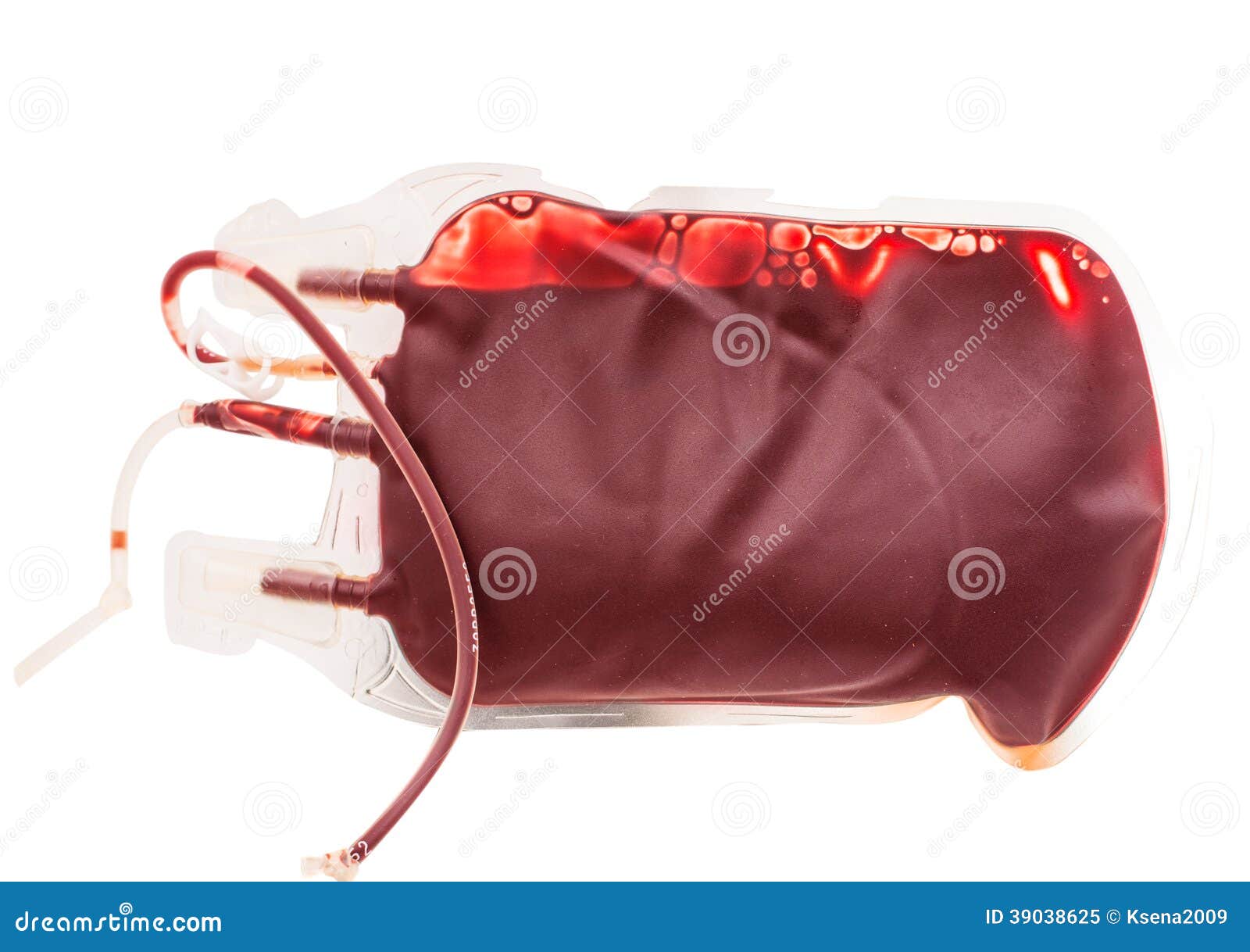Bag of Blood and Plasma Isolated Stock Image - Image of research ...