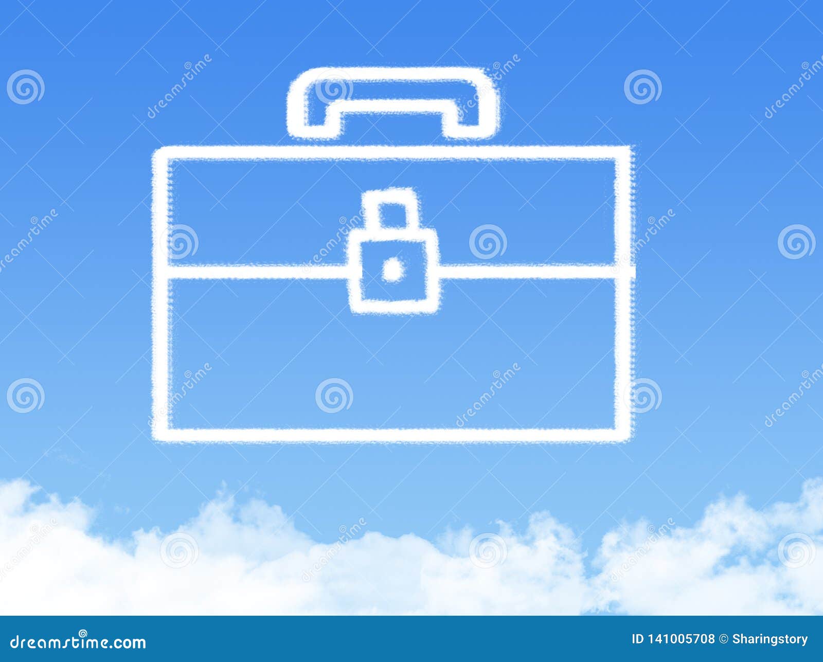 Bag cloud shape stock illustration. Illustration of funds - 141005708