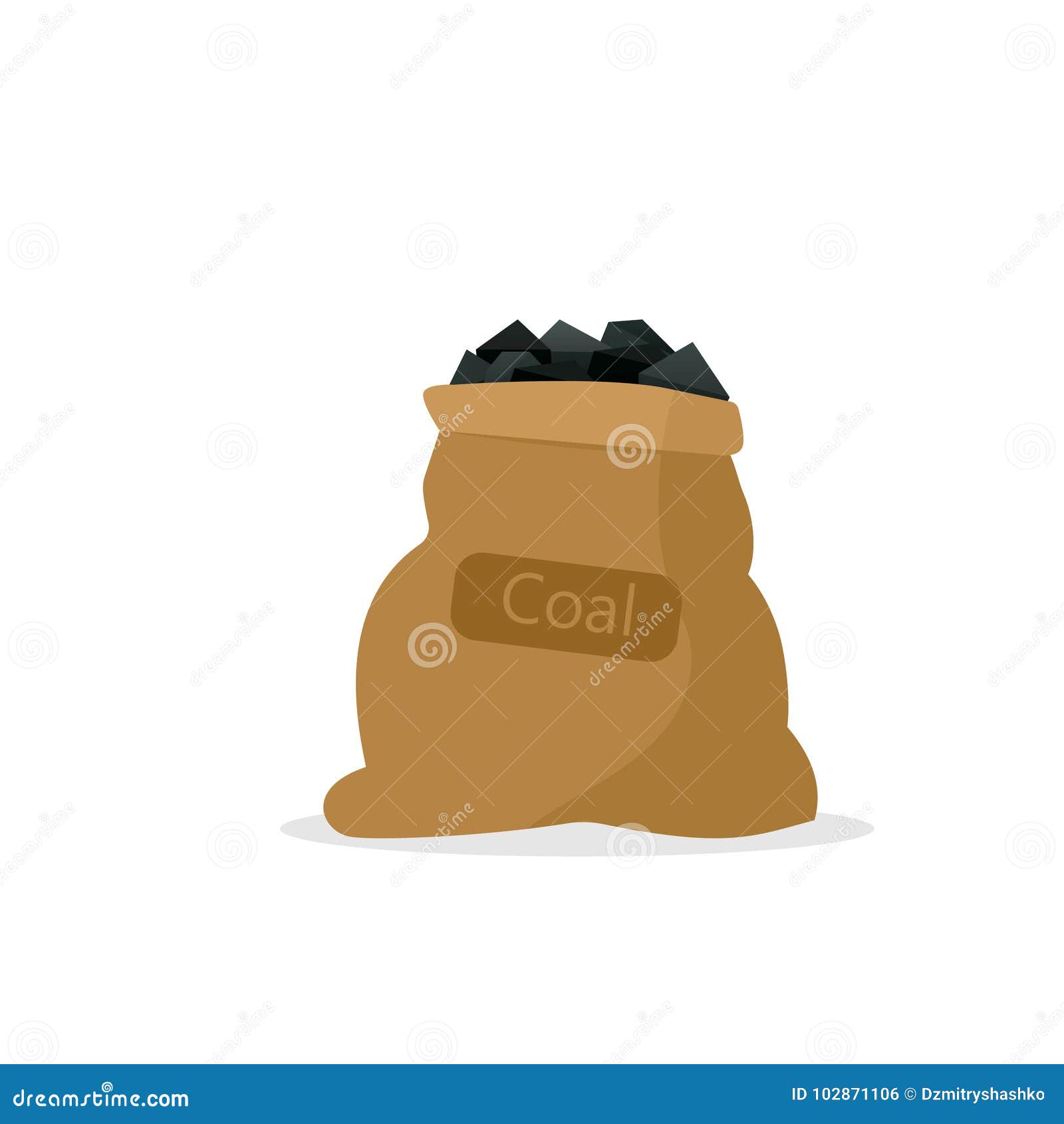 Lump Of Coal Icon. Clipart Image Vector Illustration | CartoonDealer ...