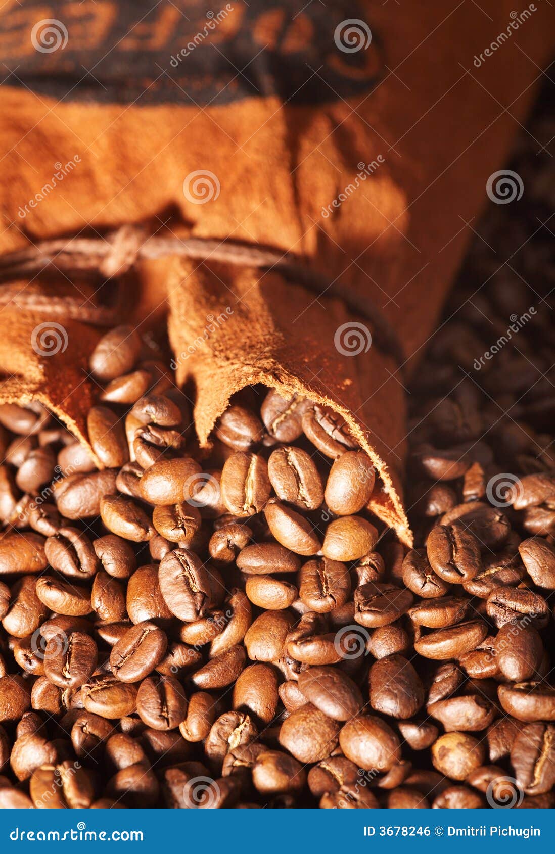 Bag of coffee stock photo. Image of mocha, natural, caffeine - 3678246