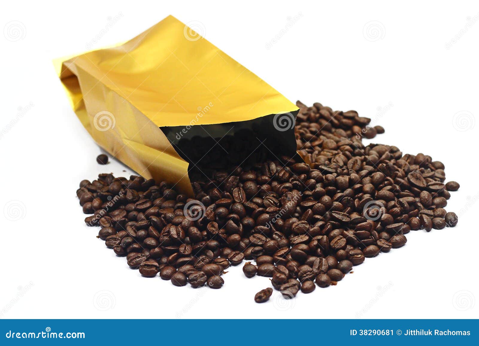 Bag with coffee bean stock image. Image of design, coffee - 38290681