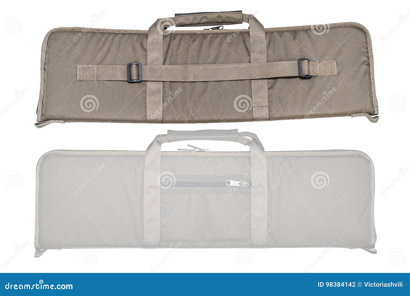 Bag for Concealed Carry of Submachine Gun. Isolated Stock Photo - Image ...