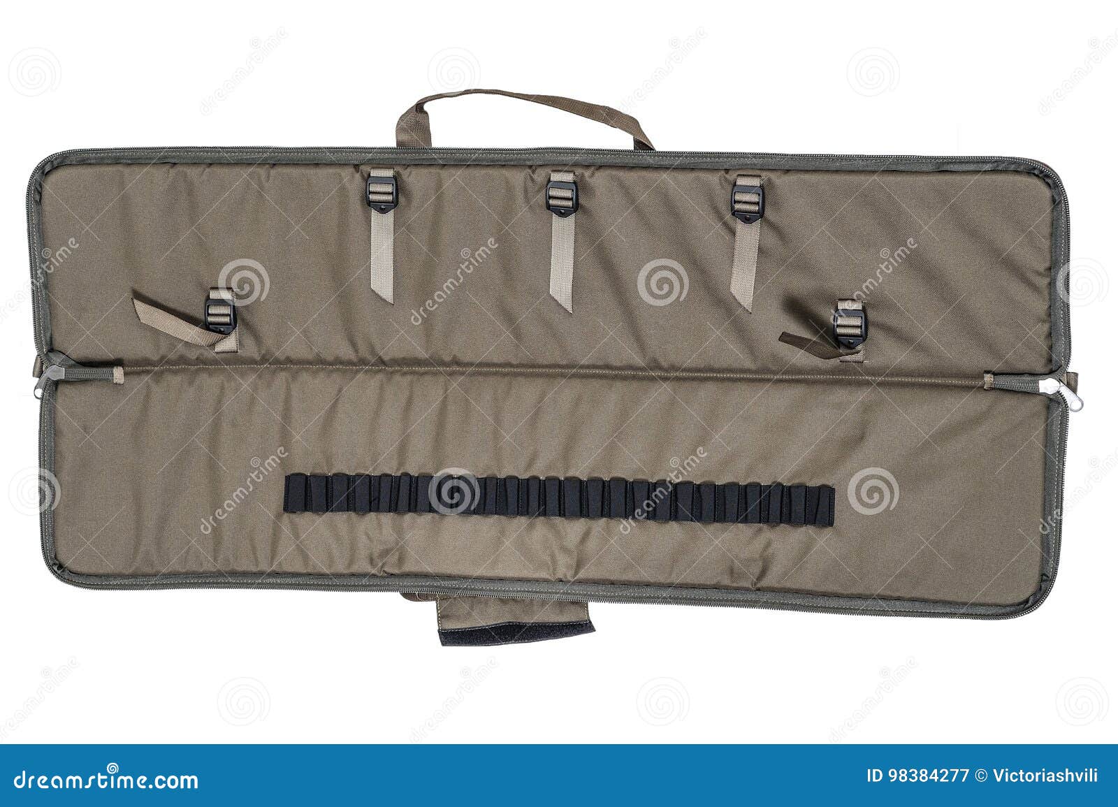 Bag for Concealed Carry of Submachine Gun. Isolated Stock Image - Image ...