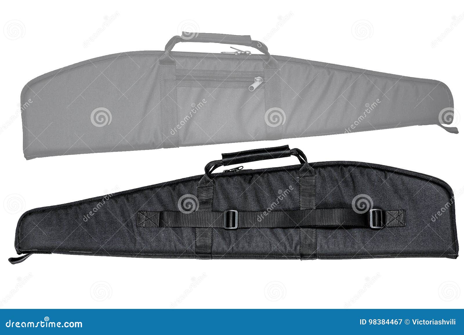 Bag for Concealed Carry of Submachine Gun. Isolated Stock Image - Image ...