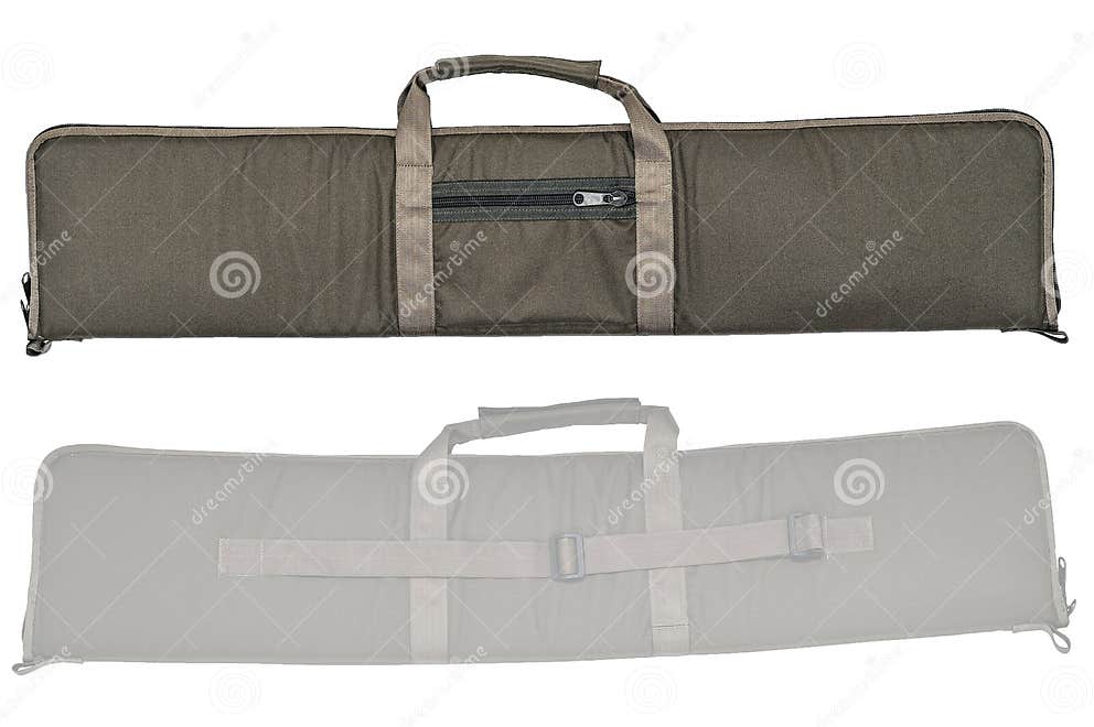 Bag for Concealed Carry of Submachine Gun. Isolated Stock Image - Image ...