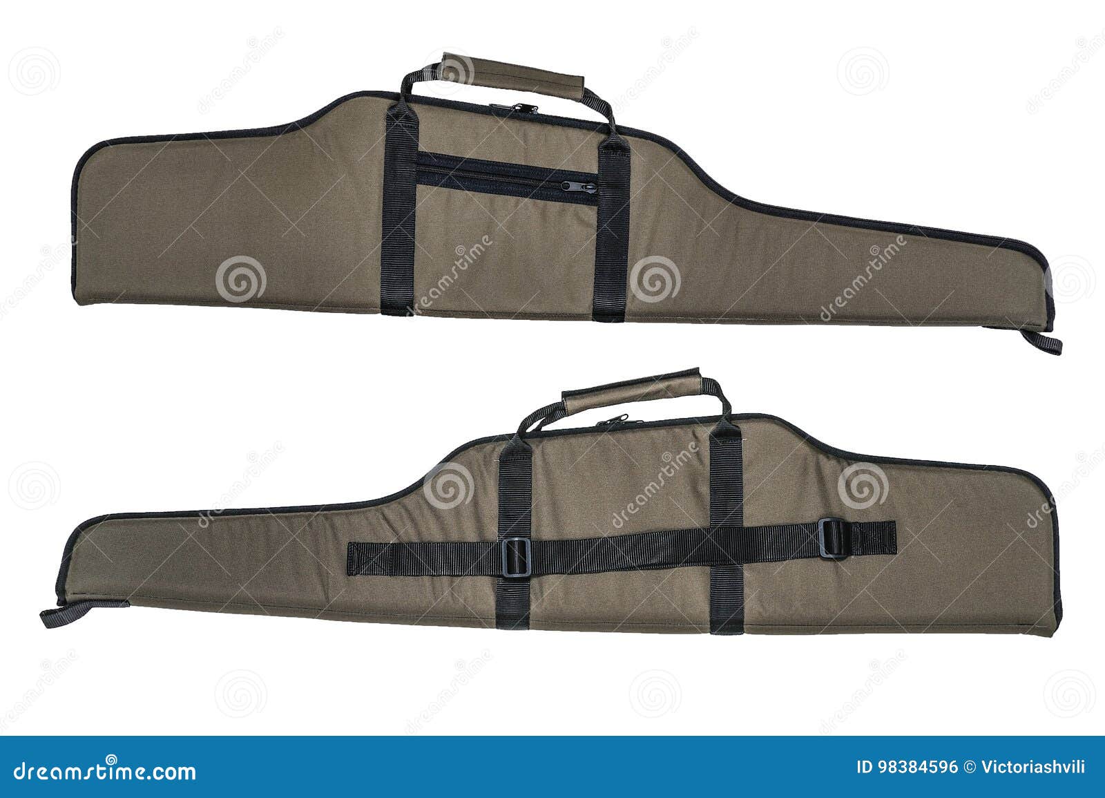 Bag for Concealed Carry of Submachine Gun. Isolated Stock Photo - Image ...