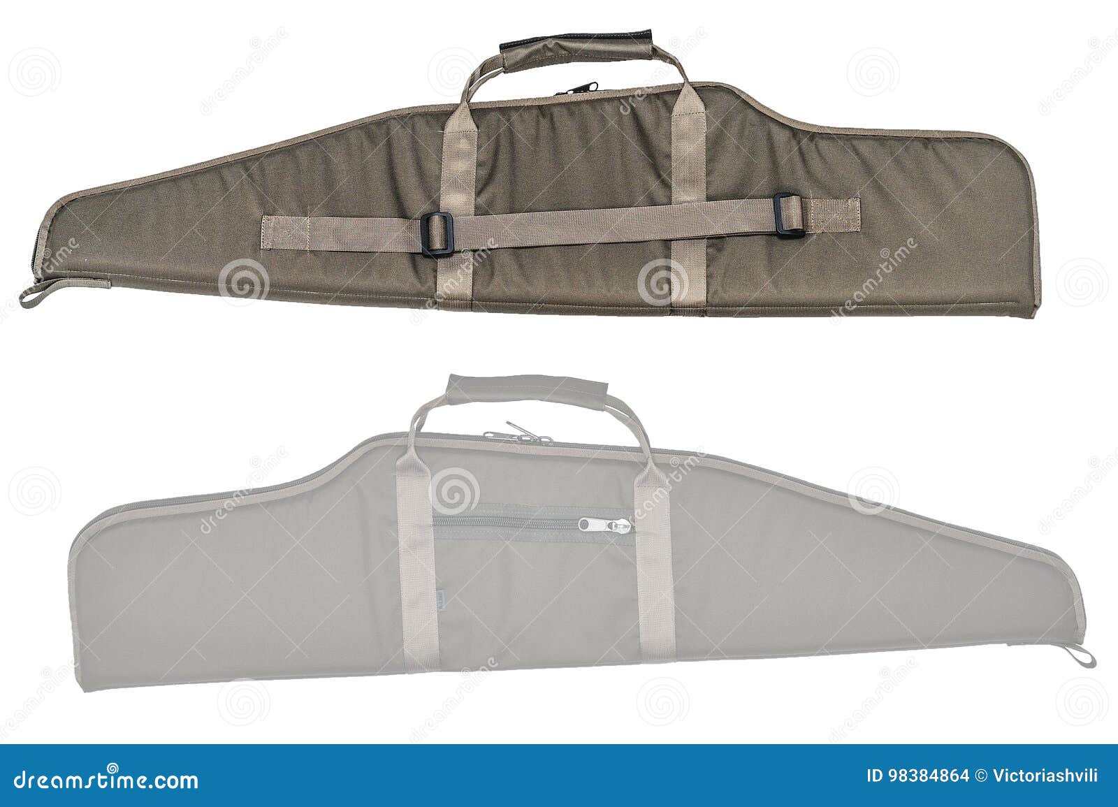 Bag for Concealed Carry of Submachine Gun. Isolated Stock Photo - Image ...