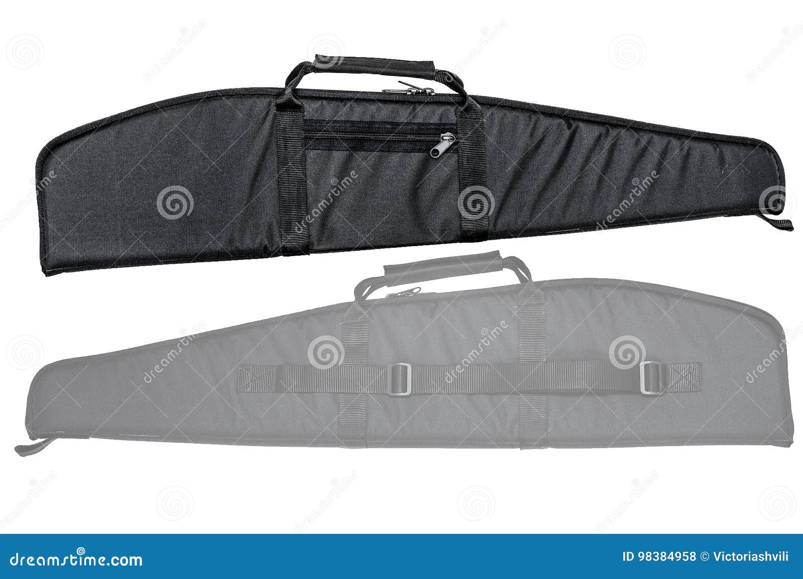 Bag for Concealed Carry of Submachine Gun. Isolated Stock Photo - Image ...