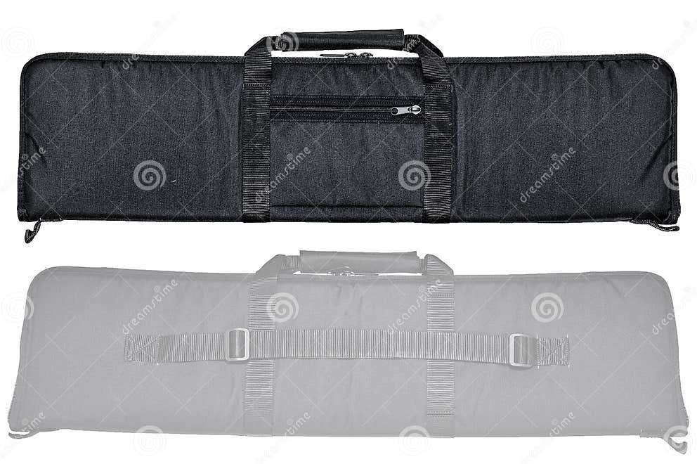 Bag for Concealed Carry of Submachine Gun. Isolated Stock Image - Image ...