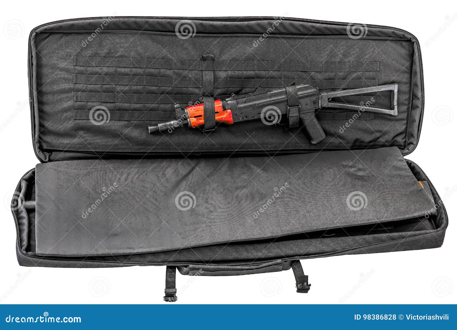 Bag for Concealed Carry of Submachine Gun. Isolated Stock Photo - Image ...