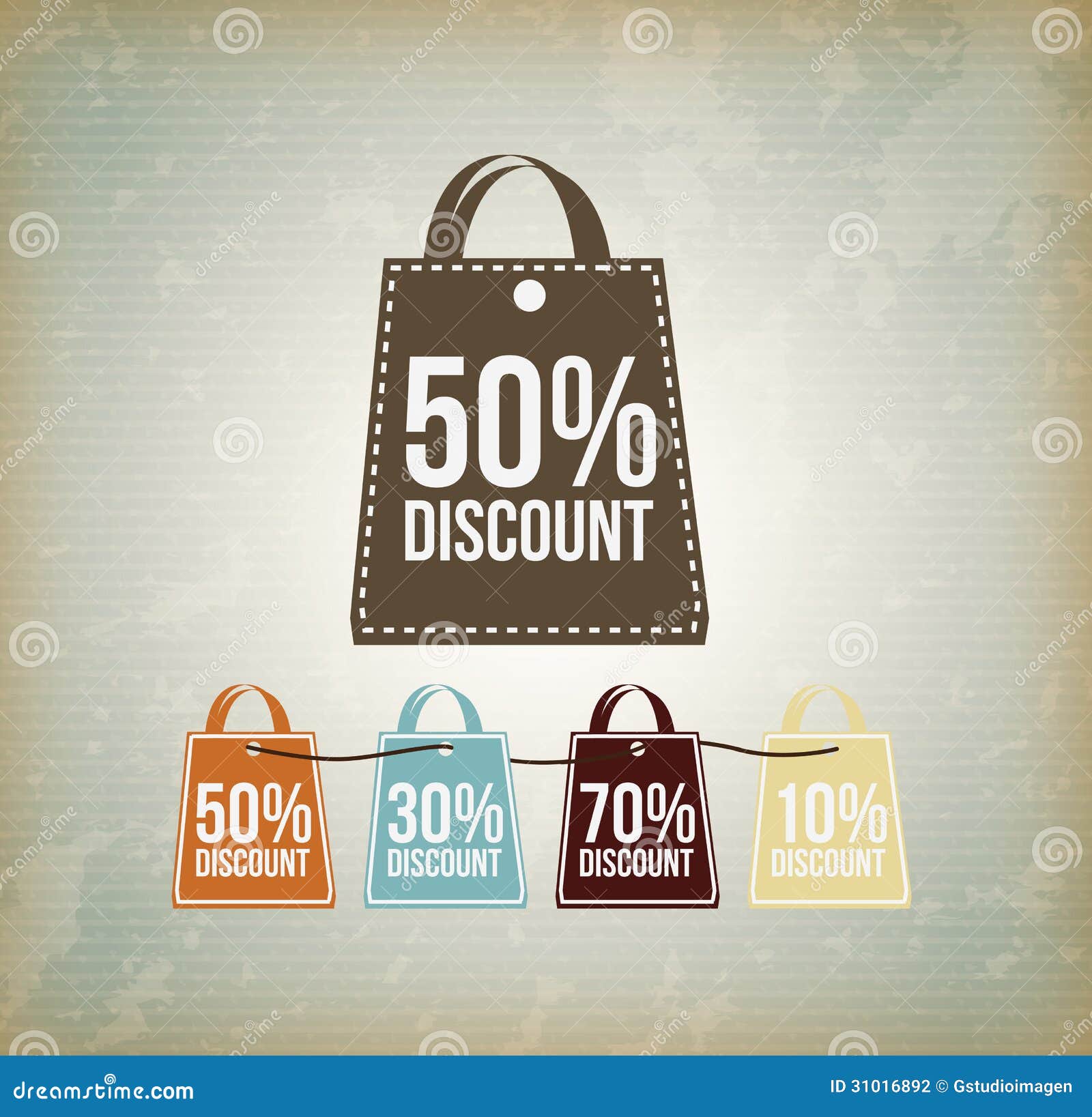 Bag discount stock vector. Illustration of customer, business - 31016892