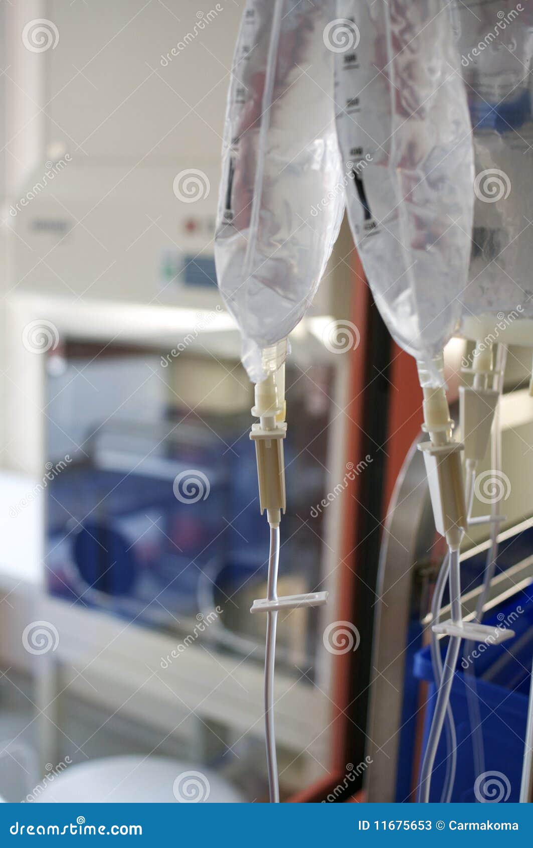 Bag for a Drip in a Hospital Stock Image - Image of sick, public: 11675653