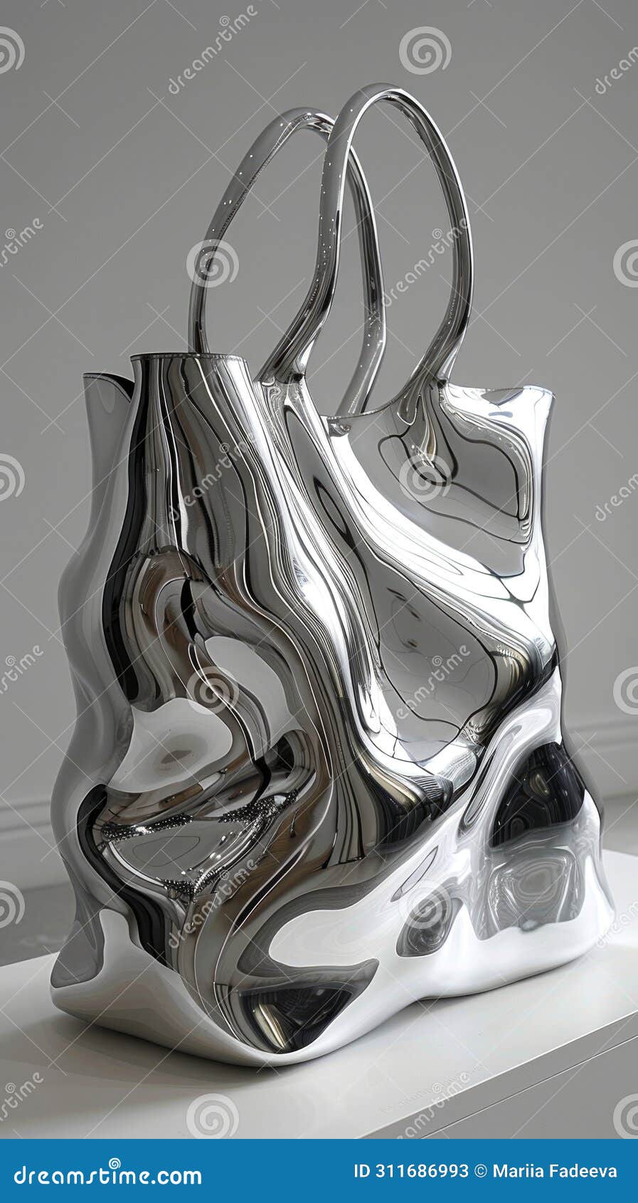 A Bag with Elements that Have a Smooth, Smoothly Flowing Surface ...