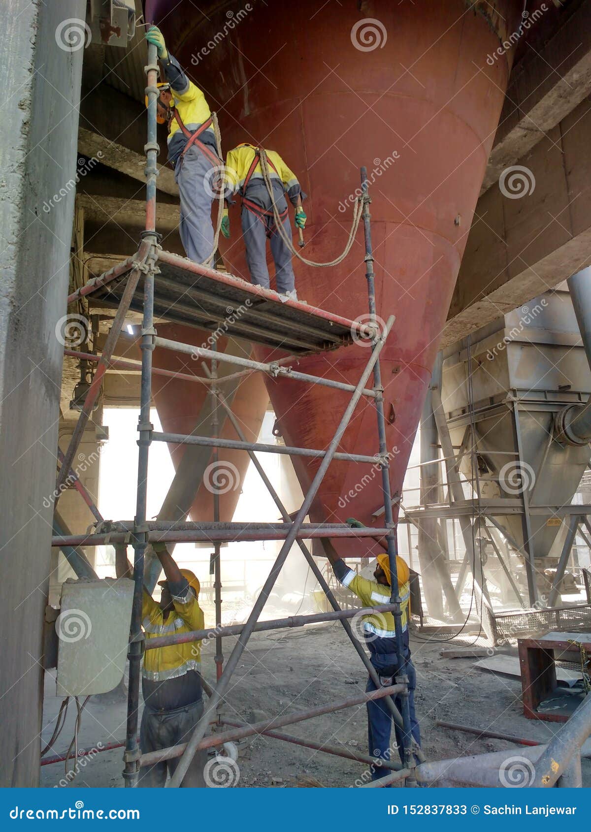 Dedusting system editorial stock photo. Image of workrisk - 152837833