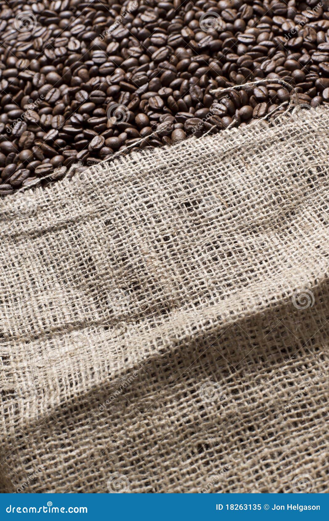 Bag full of coffee beans stock image. Image of harvest - 18263135