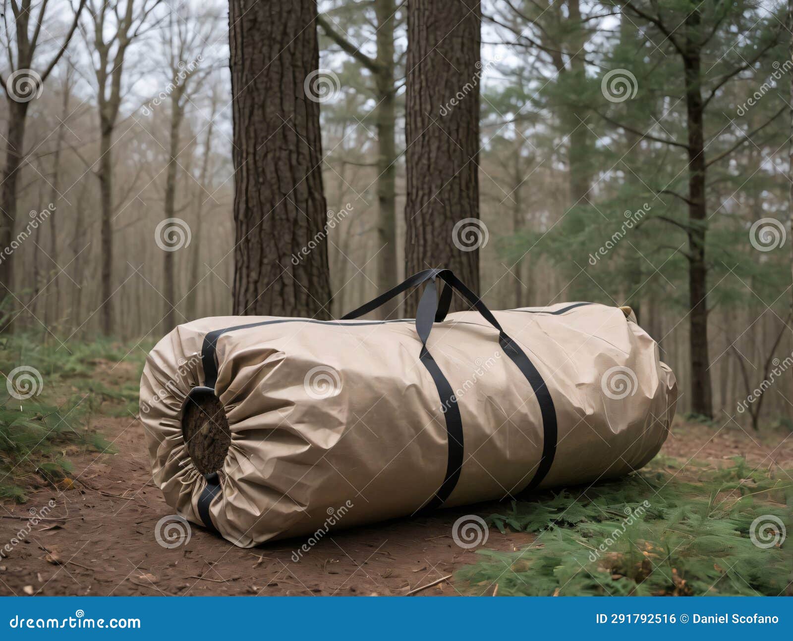 A Bag on the Ground. Generative AI Stock Illustration - Illustration of ...