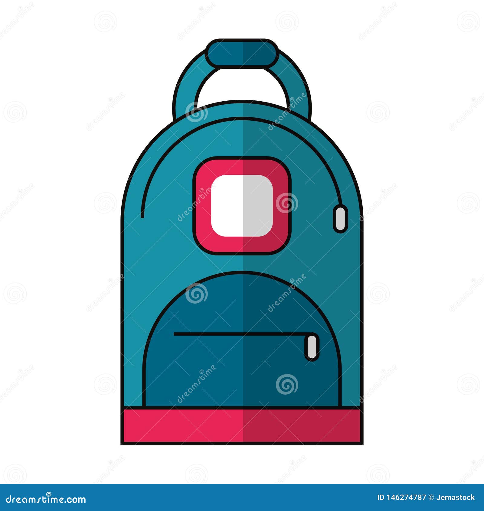 Bag icon cartoon stock vector. Illustration of baggage - 146274787
