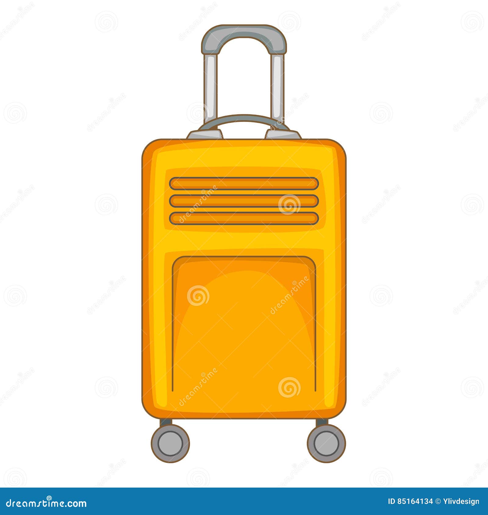 Bag icon, cartoon style stock vector. Illustration of carry - 85164134