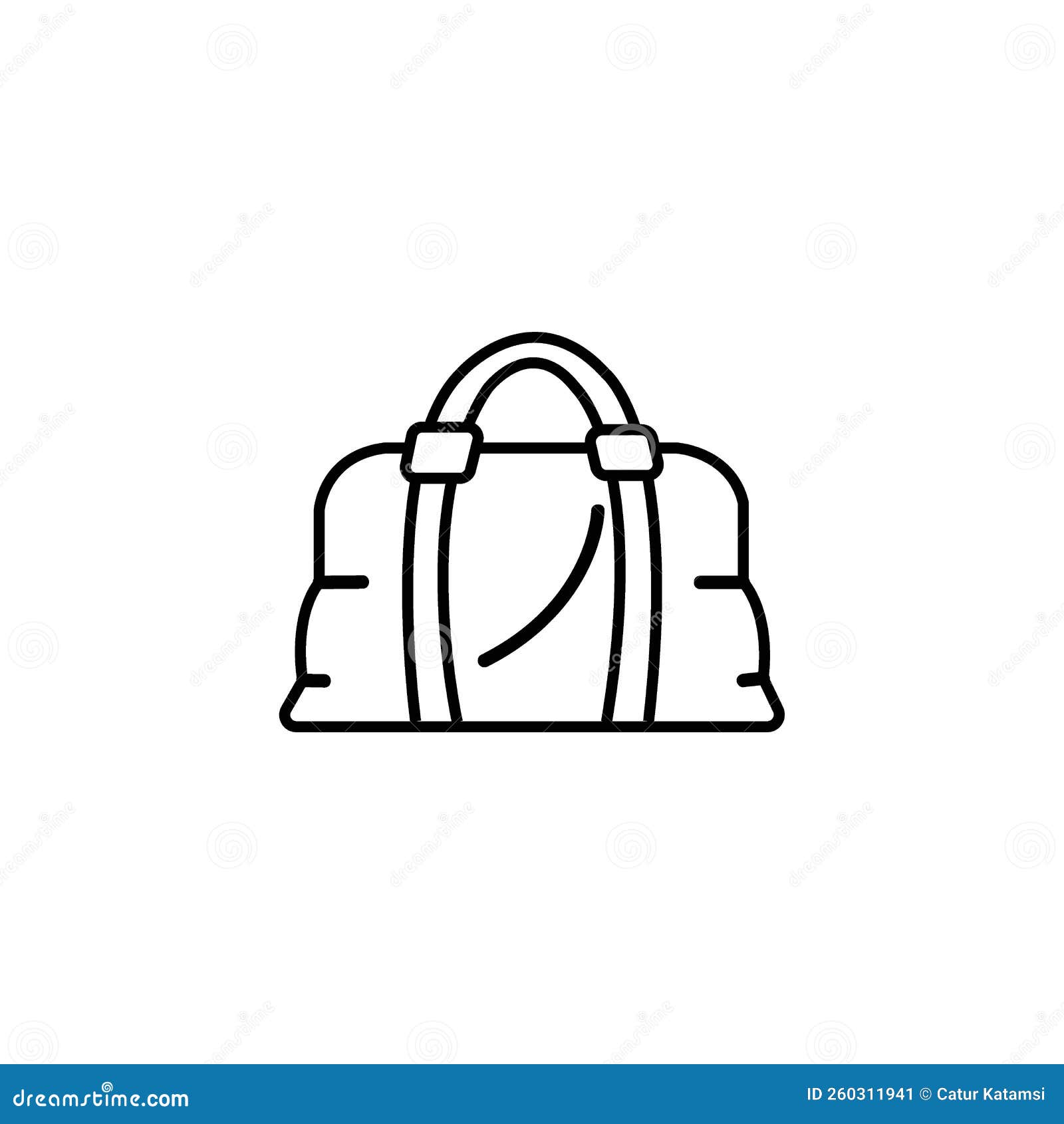 Bag Icon Logo Vector Design Stock Illustration - Illustration of ...