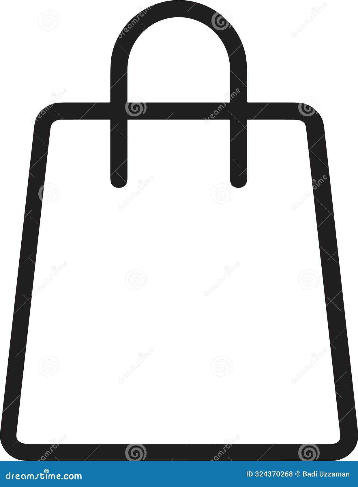 Bag Icon Symbol Vector Image Stock Vector - Illustration of pack ...