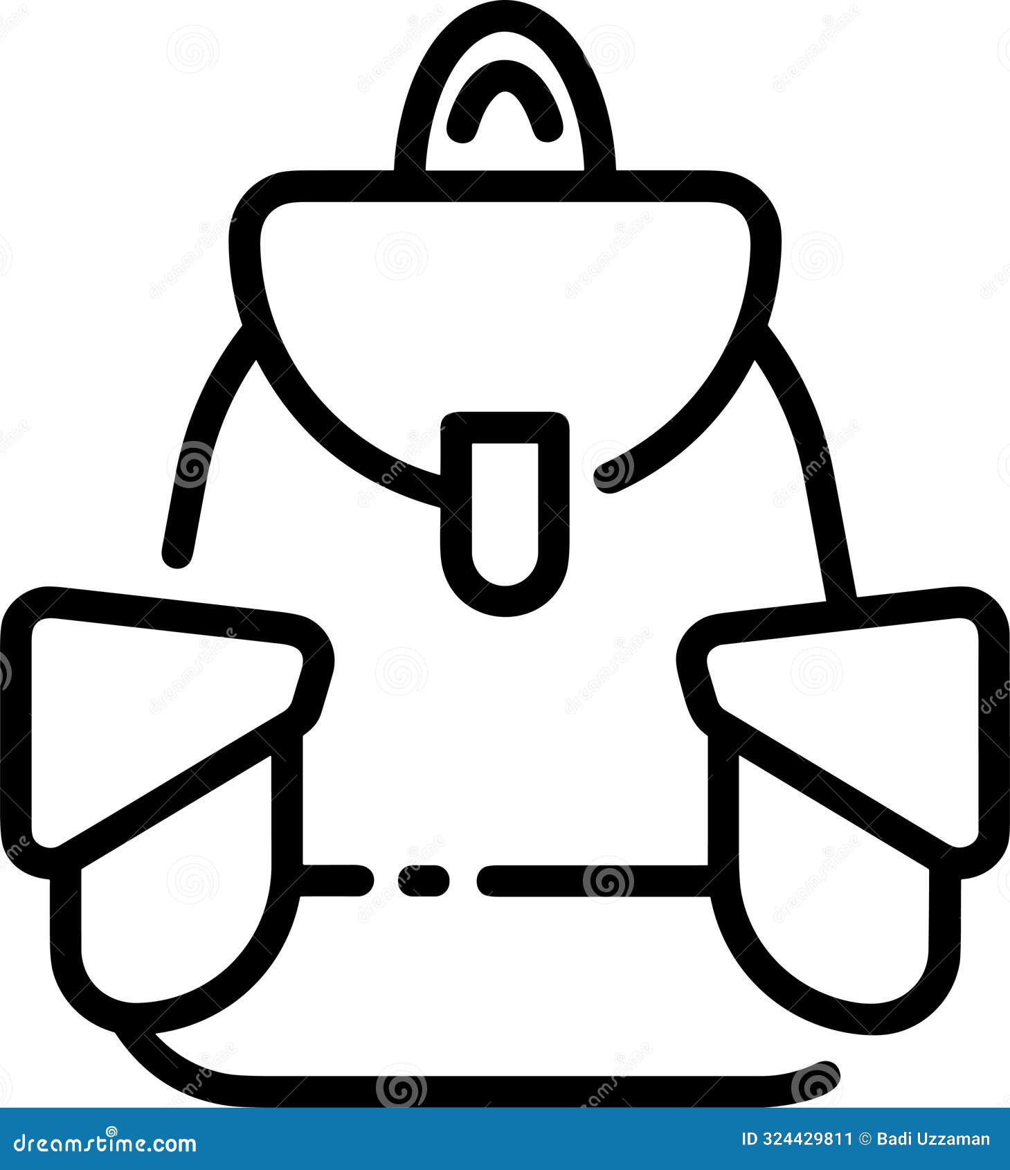 Bag Icon Symbol Vector Image Stock Vector - Illustration of isolated ...