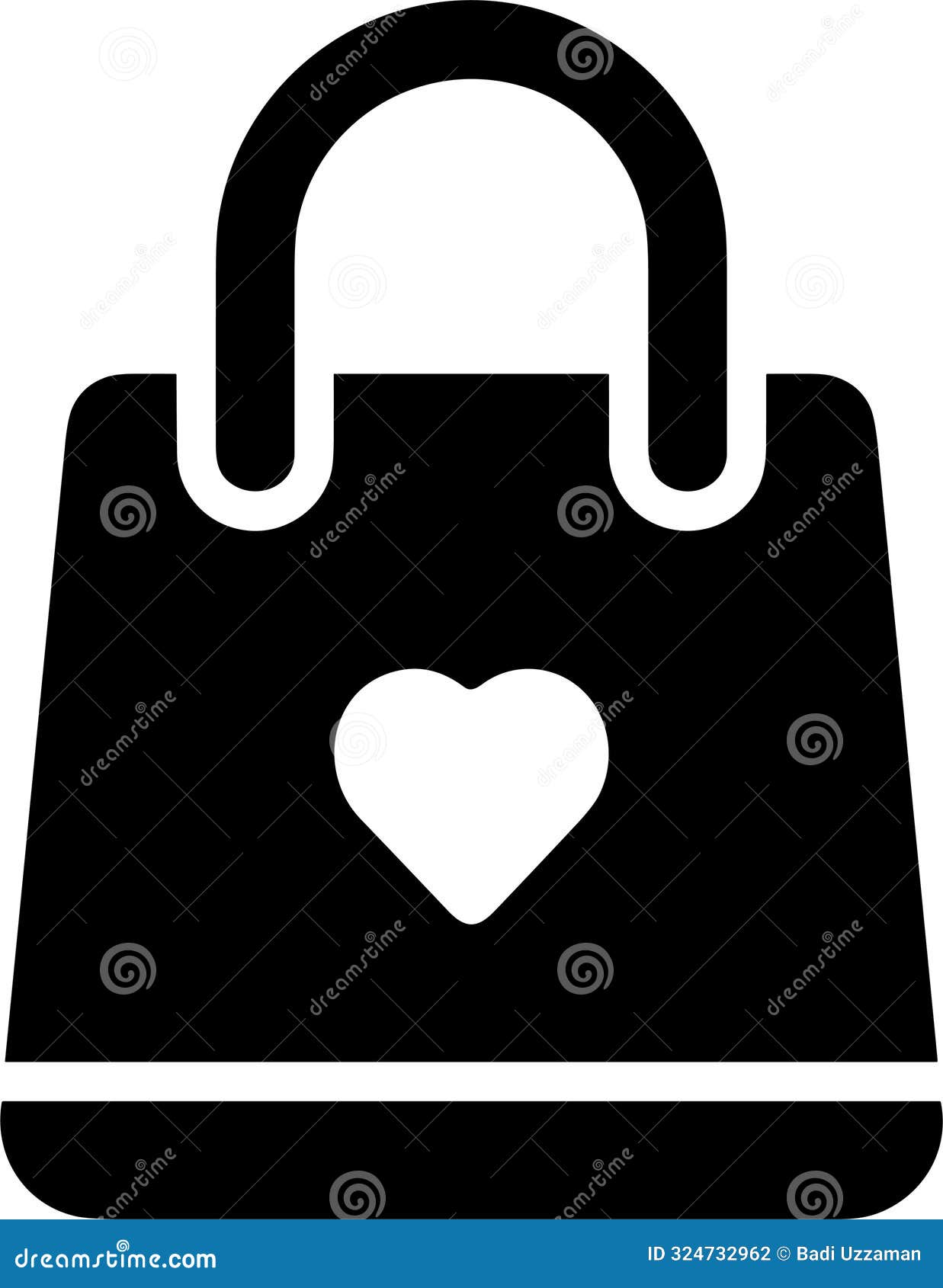 Bag Icon Symbol Vector Image Stock Vector - Illustration of paper, line ...