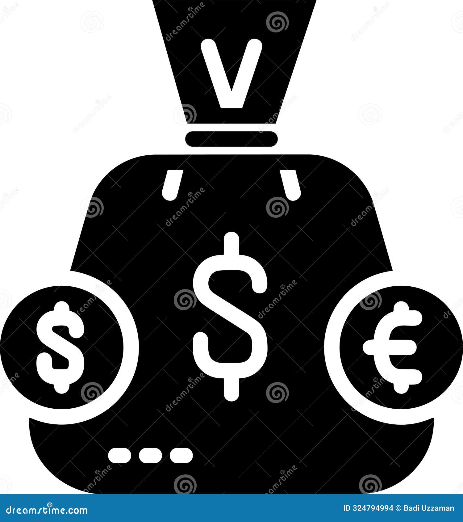 Bag Icon Symbol Vector Image Stock Illustration - Illustration of icon ...