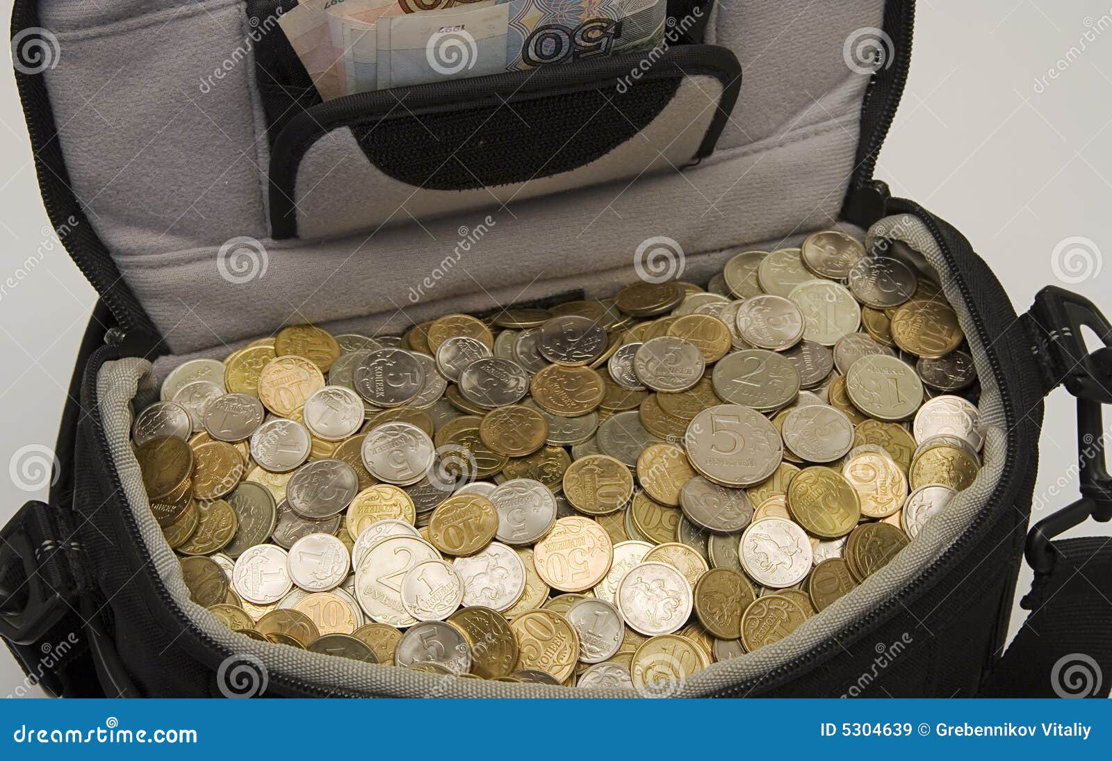 Bag For Keeping Cash Of Money. Picture Image: 5304639