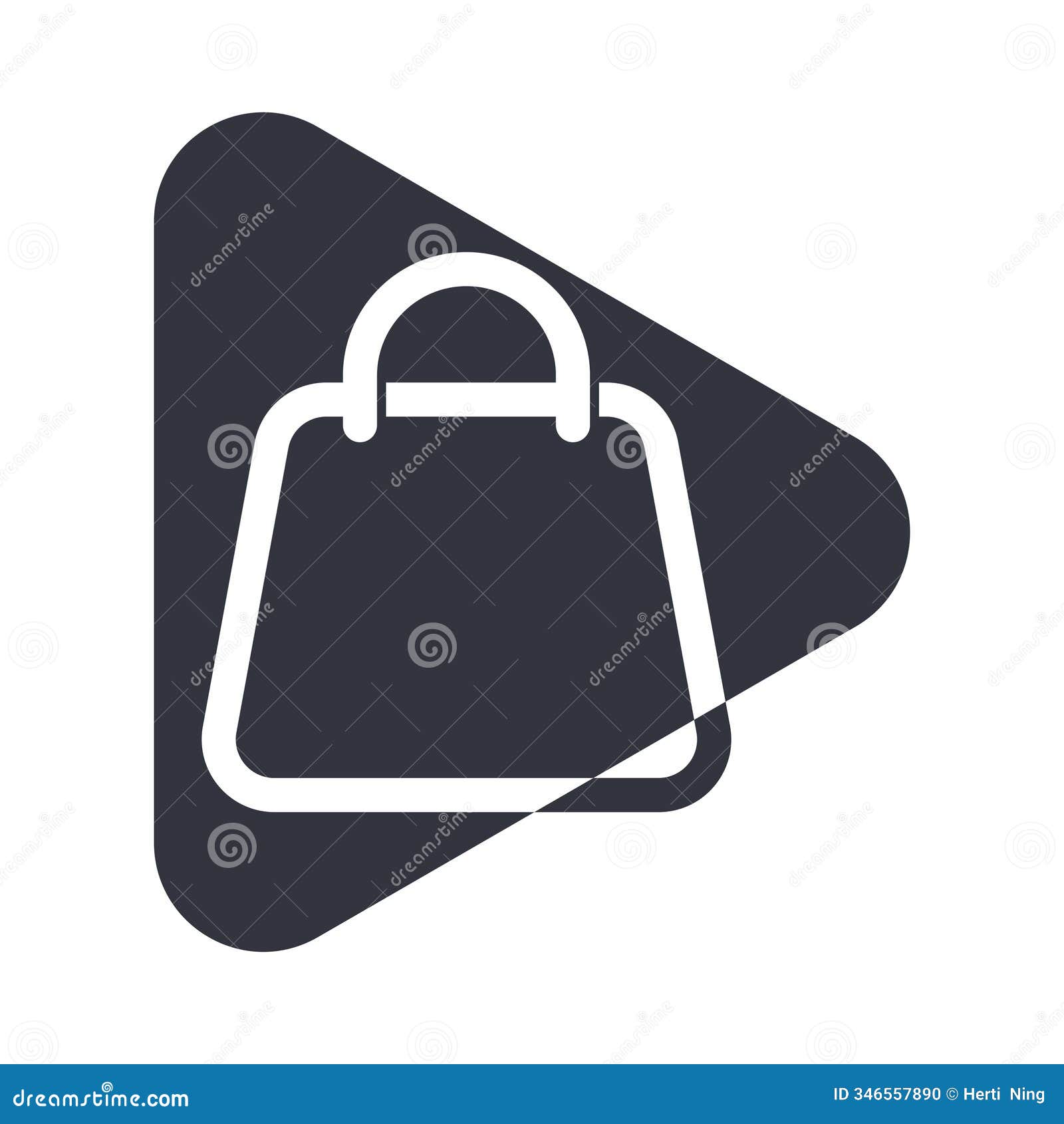 Bag Logo Template Icon stock vector. Illustration of label - 346557890