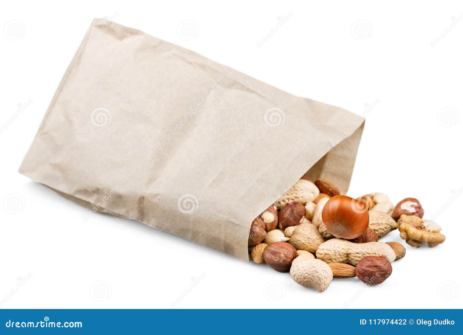 Bag of mixed nuts stock photo. Image of mixed, cashews - 117974422