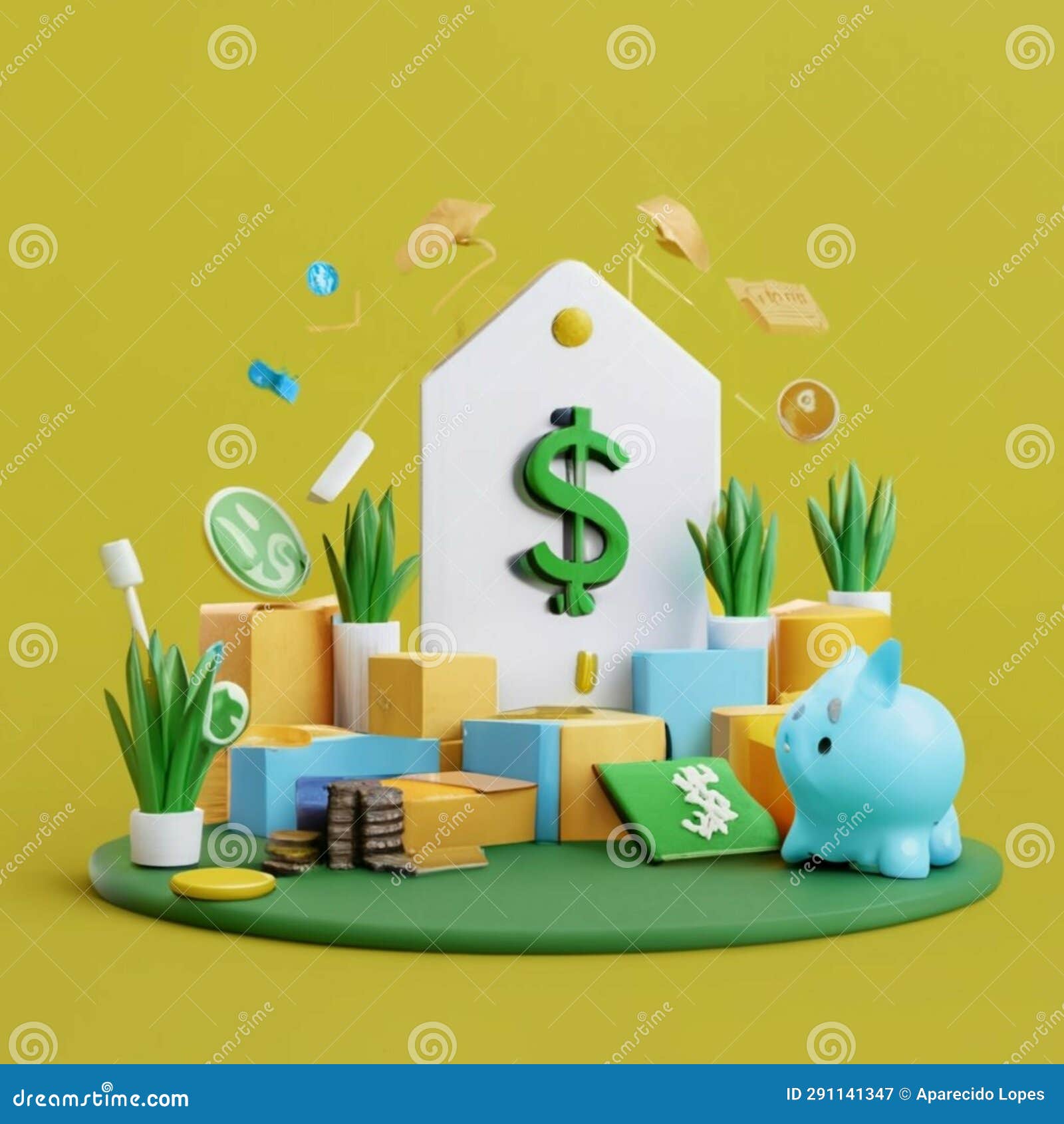 Bag of Money, Generated by Artificial Intelligence Stock Illustration ...