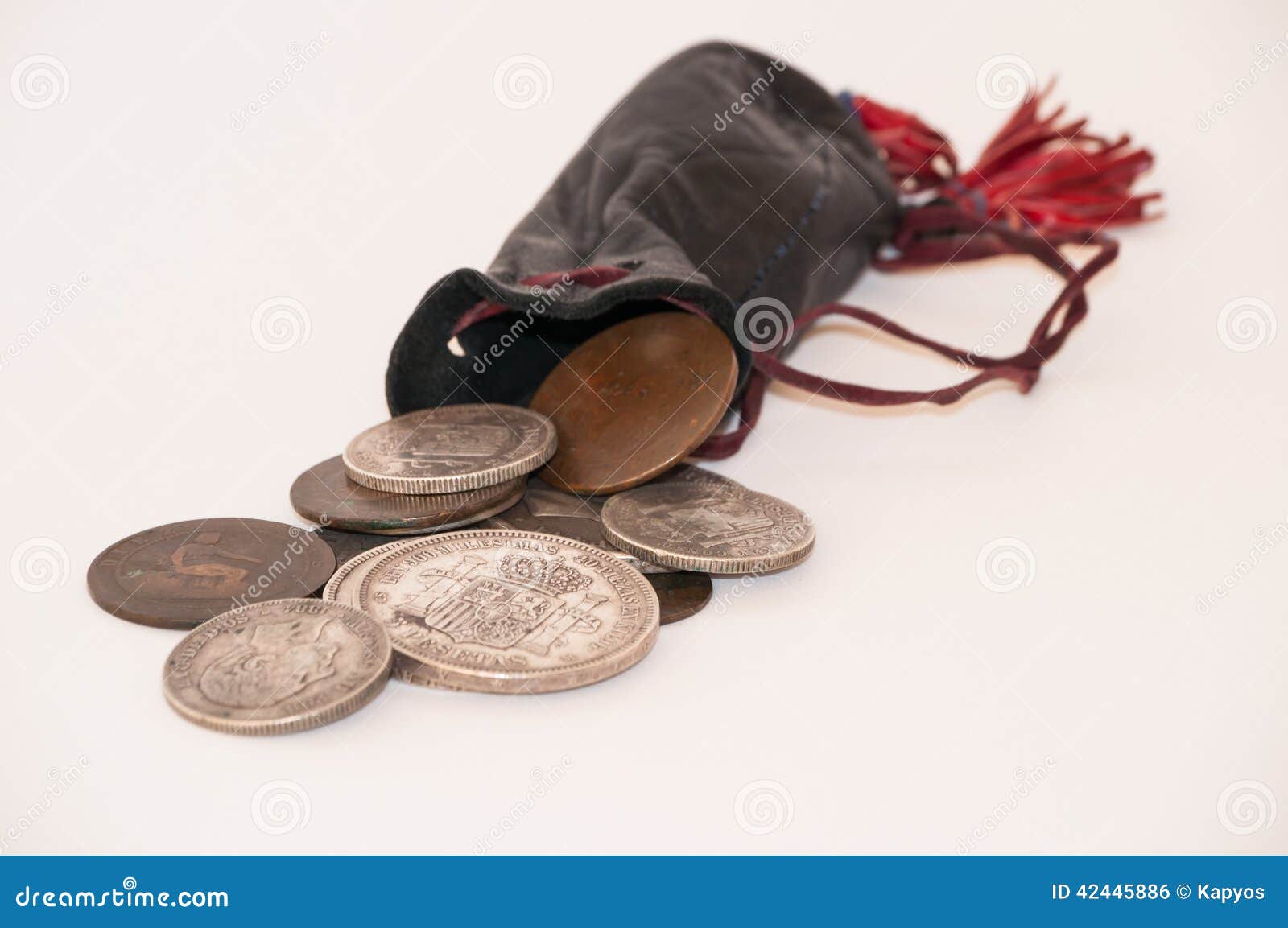 Bag of money stock photo. Image of money, history, leather - 42445886