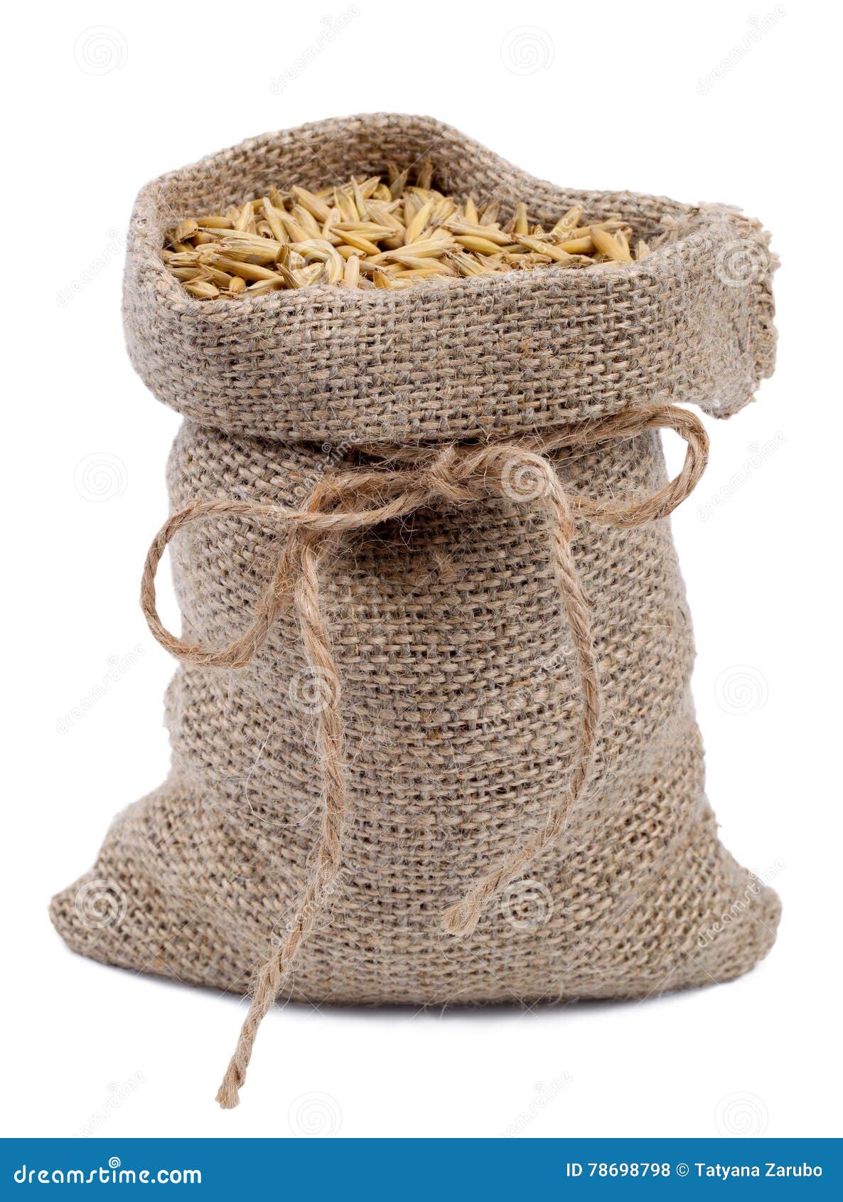 Bag of Oats is Isolated on a White Stock Photo - Image of natural, crop ...