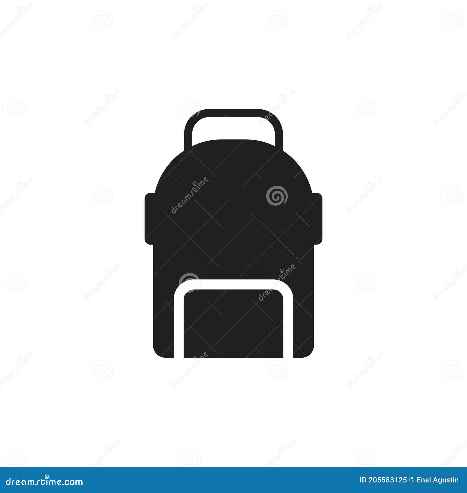 Bag Pack Logo Design Template Stock Vector - Illustration of college ...