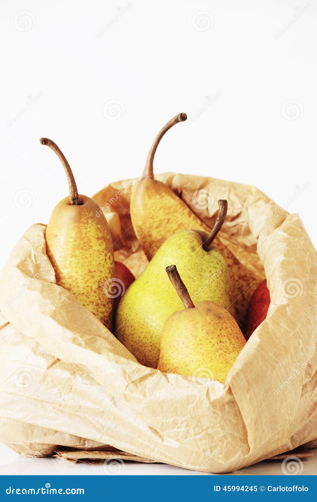 A bag of pears stock image. Image of market, nutrition - 45994245