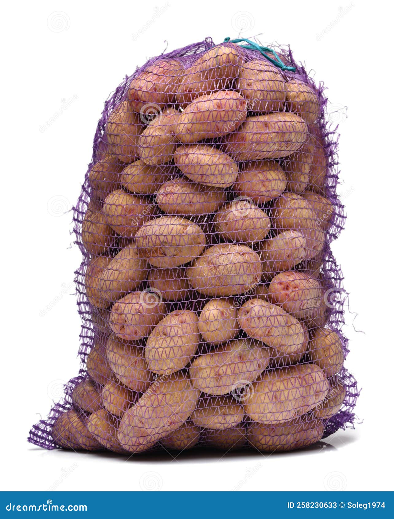 A Bag of Potatoes, the Object is Isolated on a White Background Stock ...