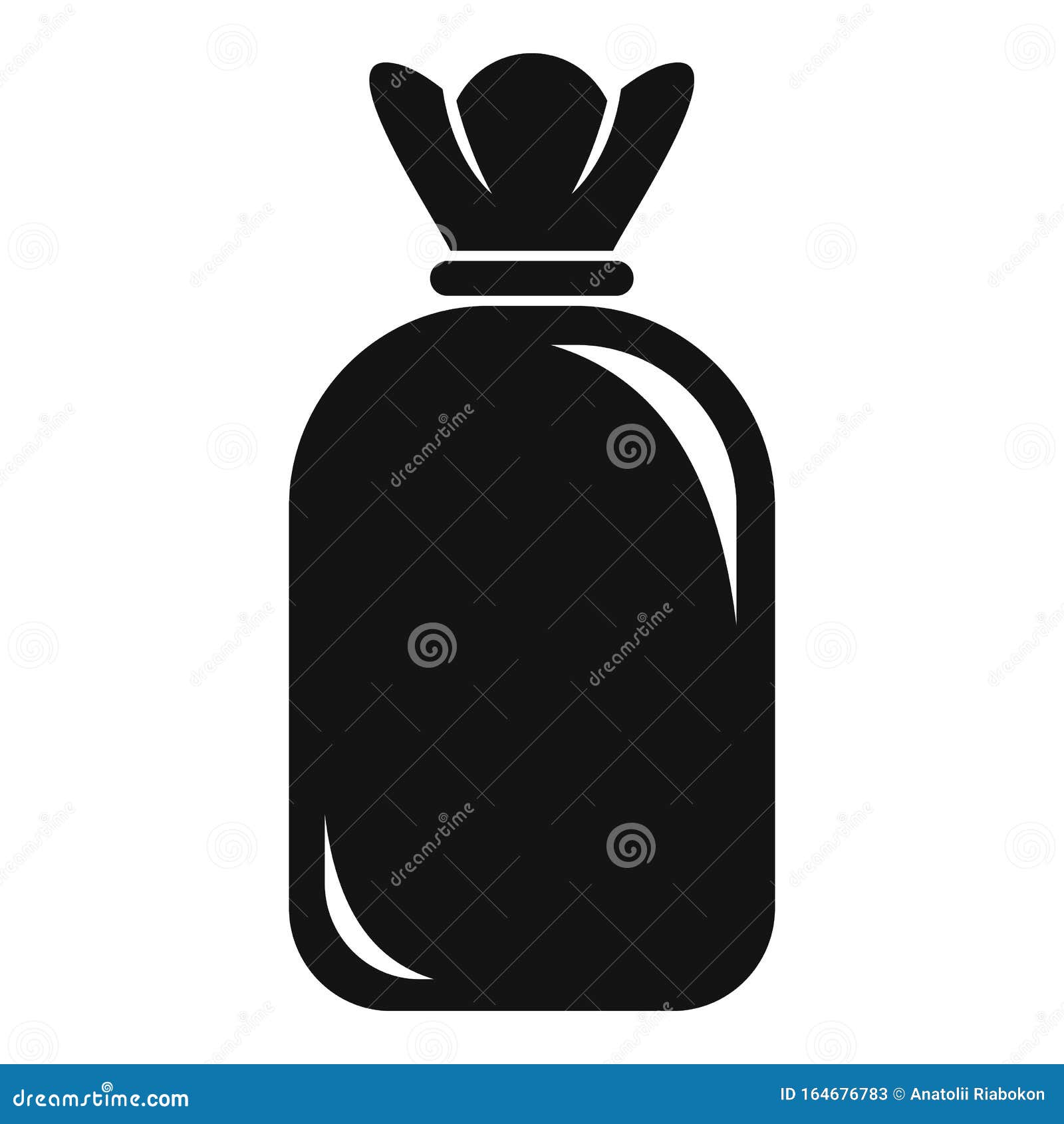 Bag Sack Icon, Simple Style Stock Vector - Illustration of packaging ...