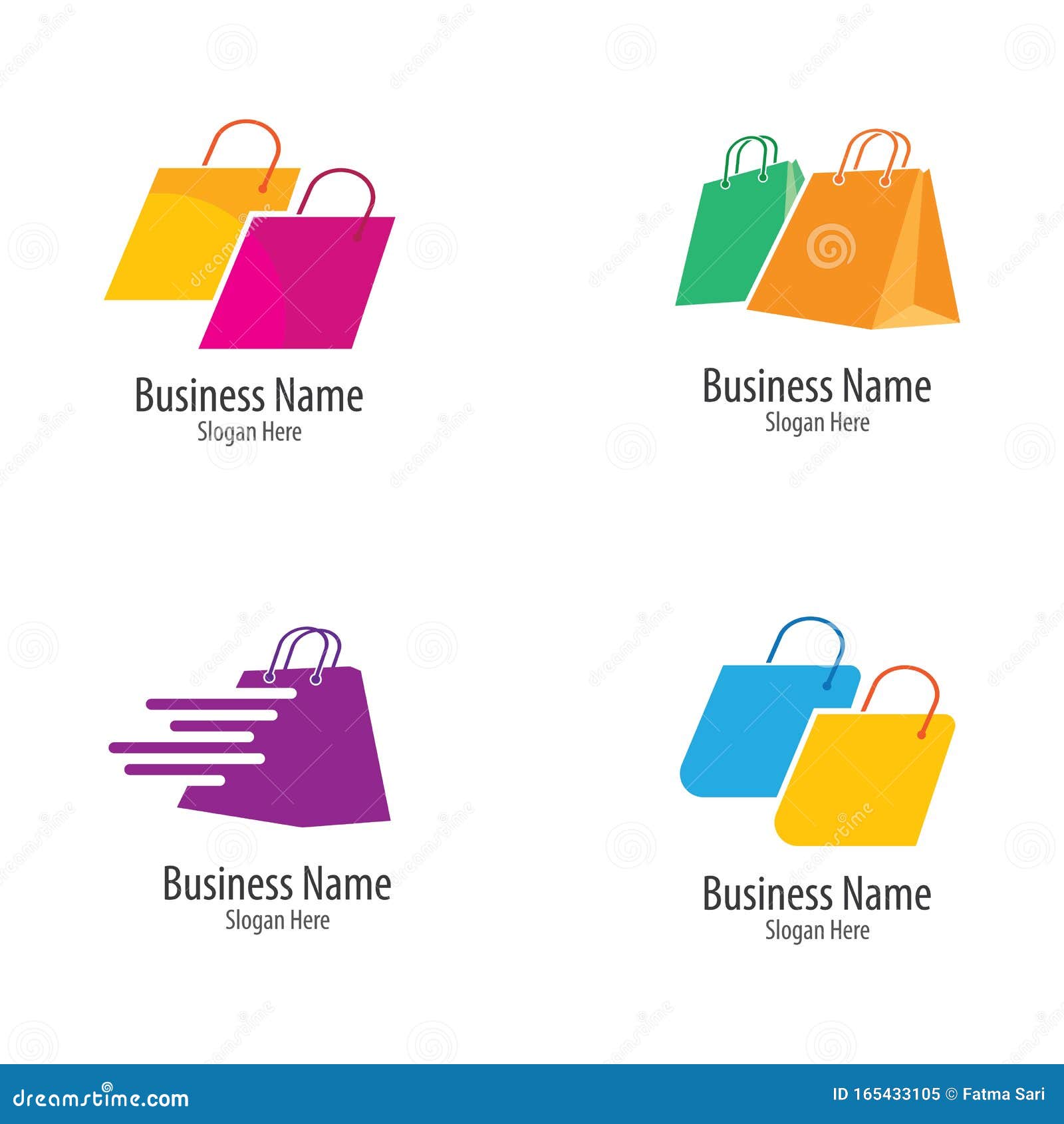 Bag Shop Logo Template Vector Icon Stock Vector - Illustration of sale ...