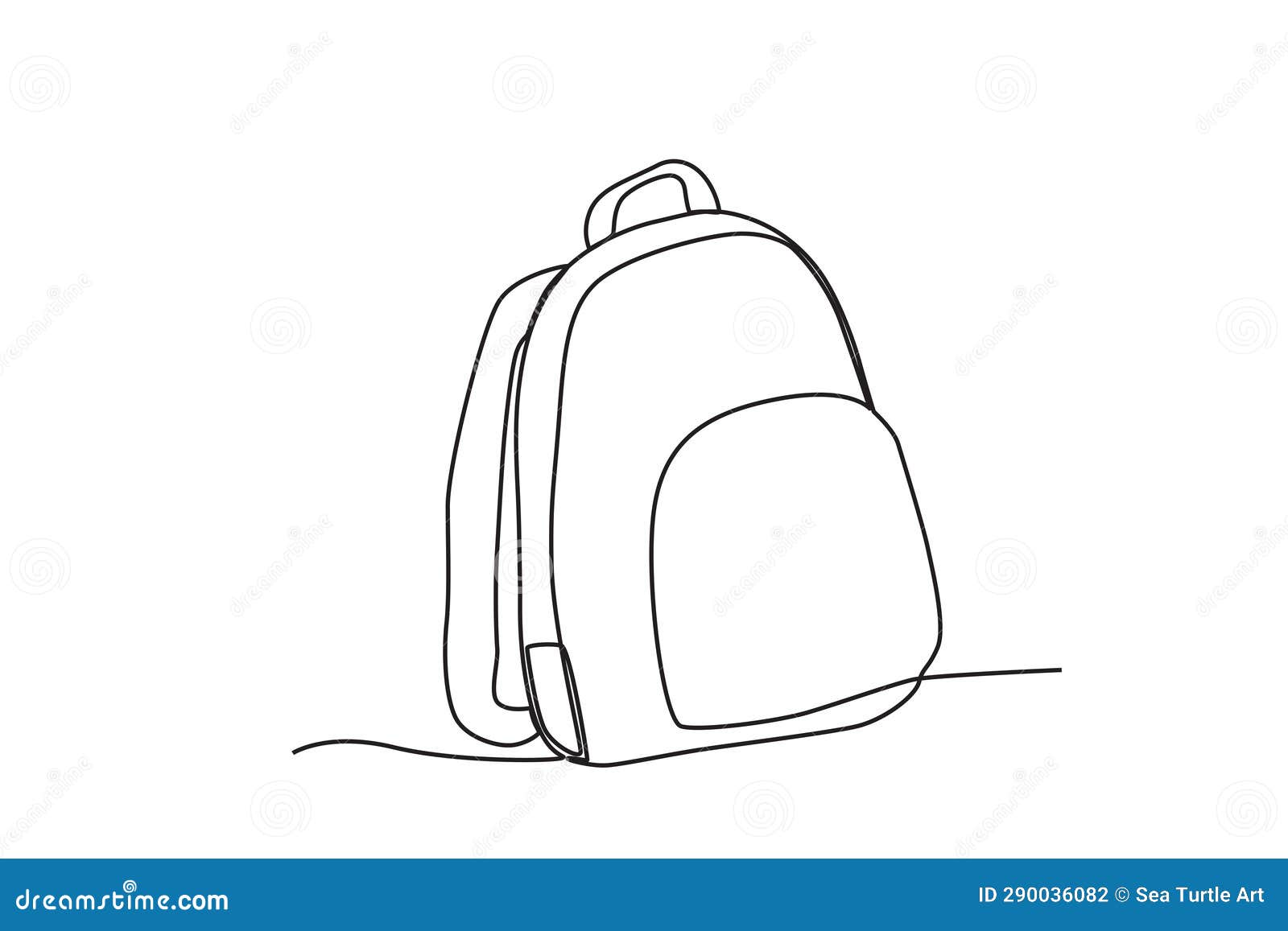 A bag with a simple design stock illustration. Illustration of ...